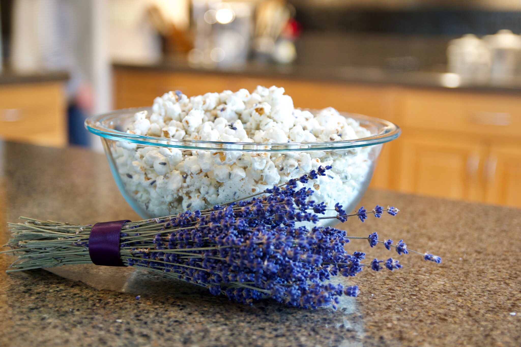 Lavender White Chocolate Popcorn - Lavender Hill Farm
