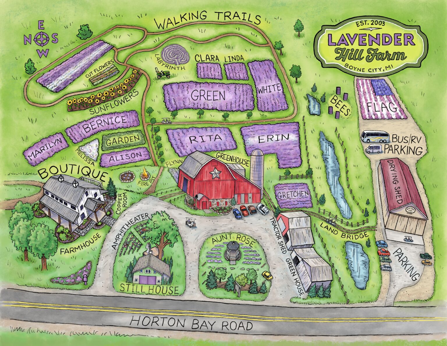 Farm Map - Lavender Hill Farm