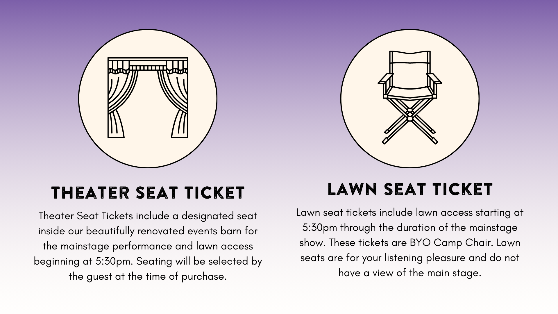 Individual Show Tickets - Lavender Hill Farm
