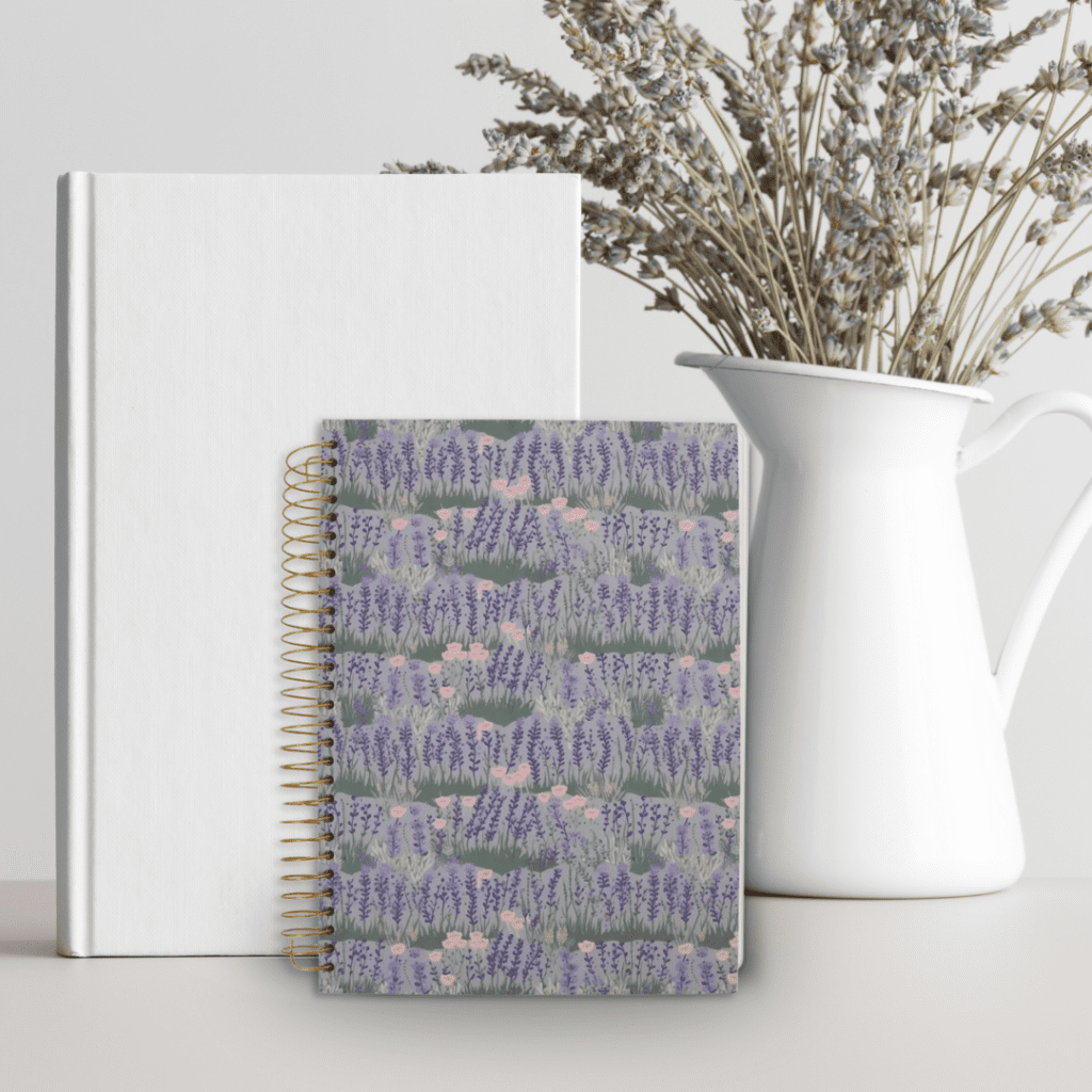 Lavender Hardcover Notebook - Lavender Hill Farm